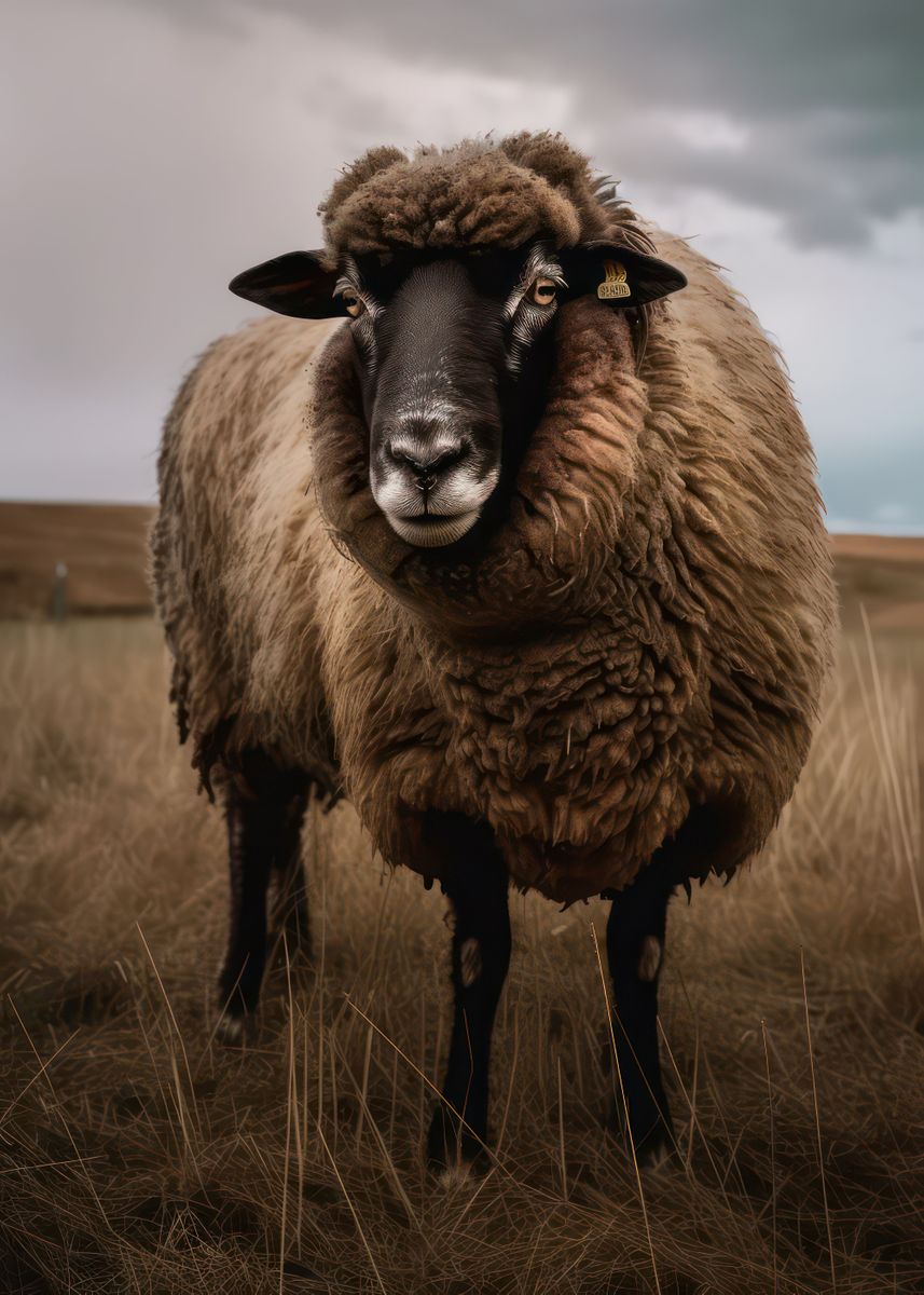 'Playful sheep' Poster, picture, metal print, paint by Zooscape ...