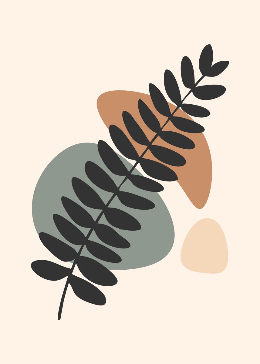 'leaves abstract' Poster by valkry art | Displate