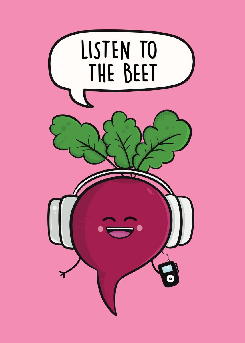 'Listen to the Beet' Poster by LEFD Designs | Displate