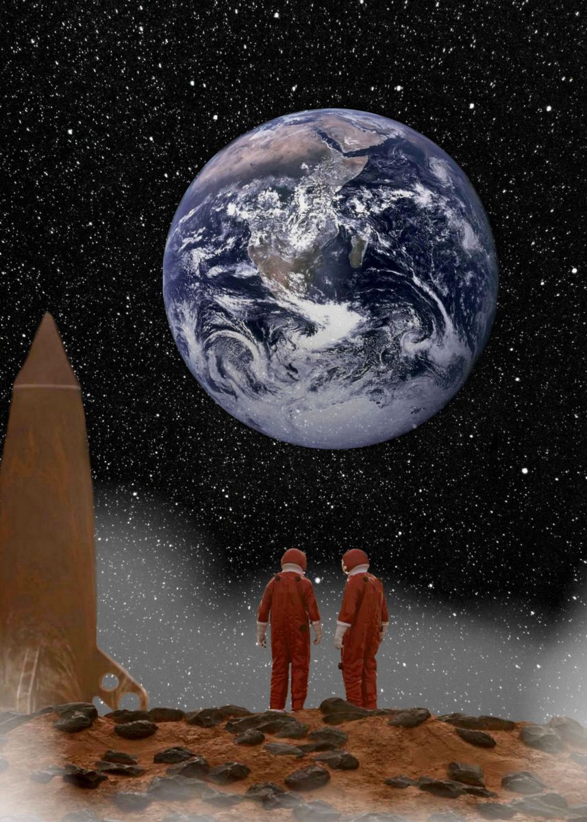 'stranded on mars' Poster, picture, metal print, paint by ilham prayoga ...