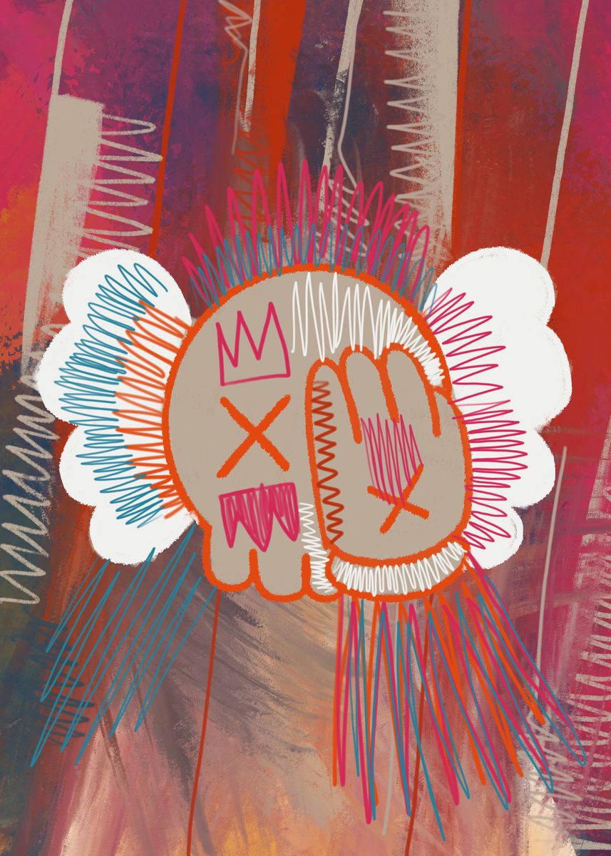 'Unique abstract color Kaws' Poster by masn | Displate