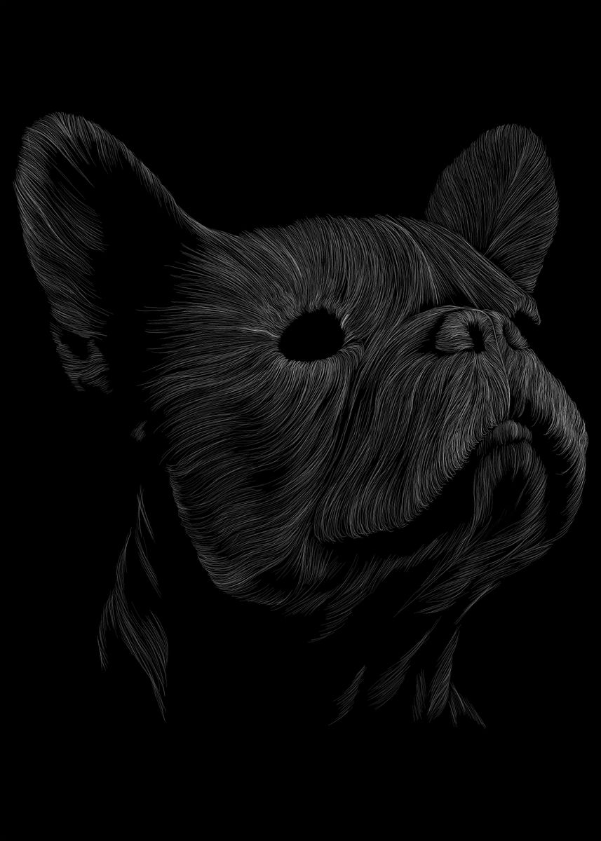 '032 Dog' Poster, picture, metal print, paint by OneDot | Displate