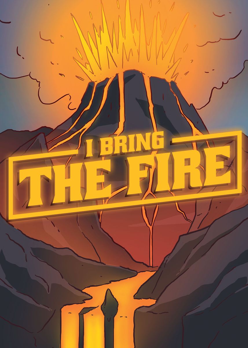 'Volcano Eruption' Poster, picture, metal print, paint by Cool Worker ...