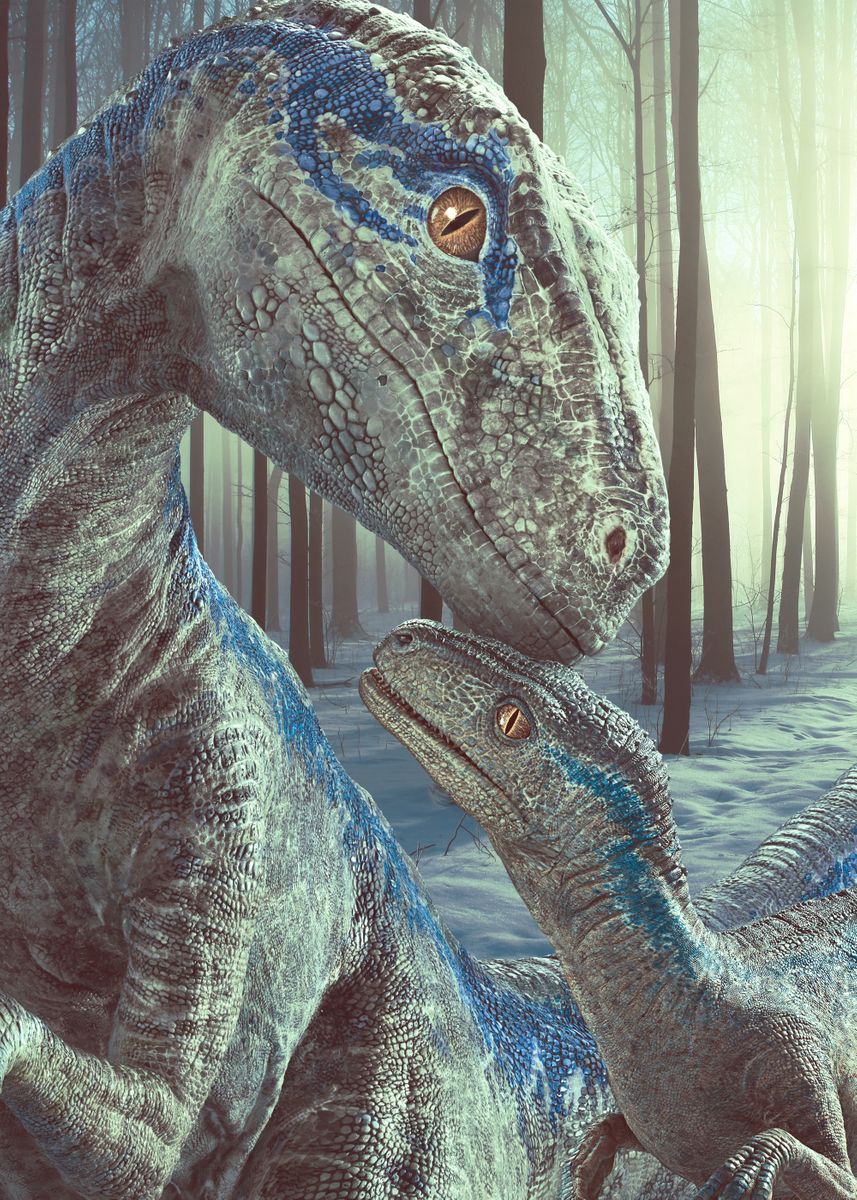 'Blue and Beta' Poster, picture, metal print, paint by Jurassic World ...