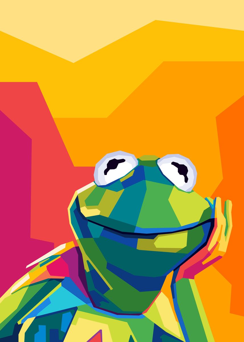 ' Rana rene meme pop art' Poster, picture, metal print, paint by ...