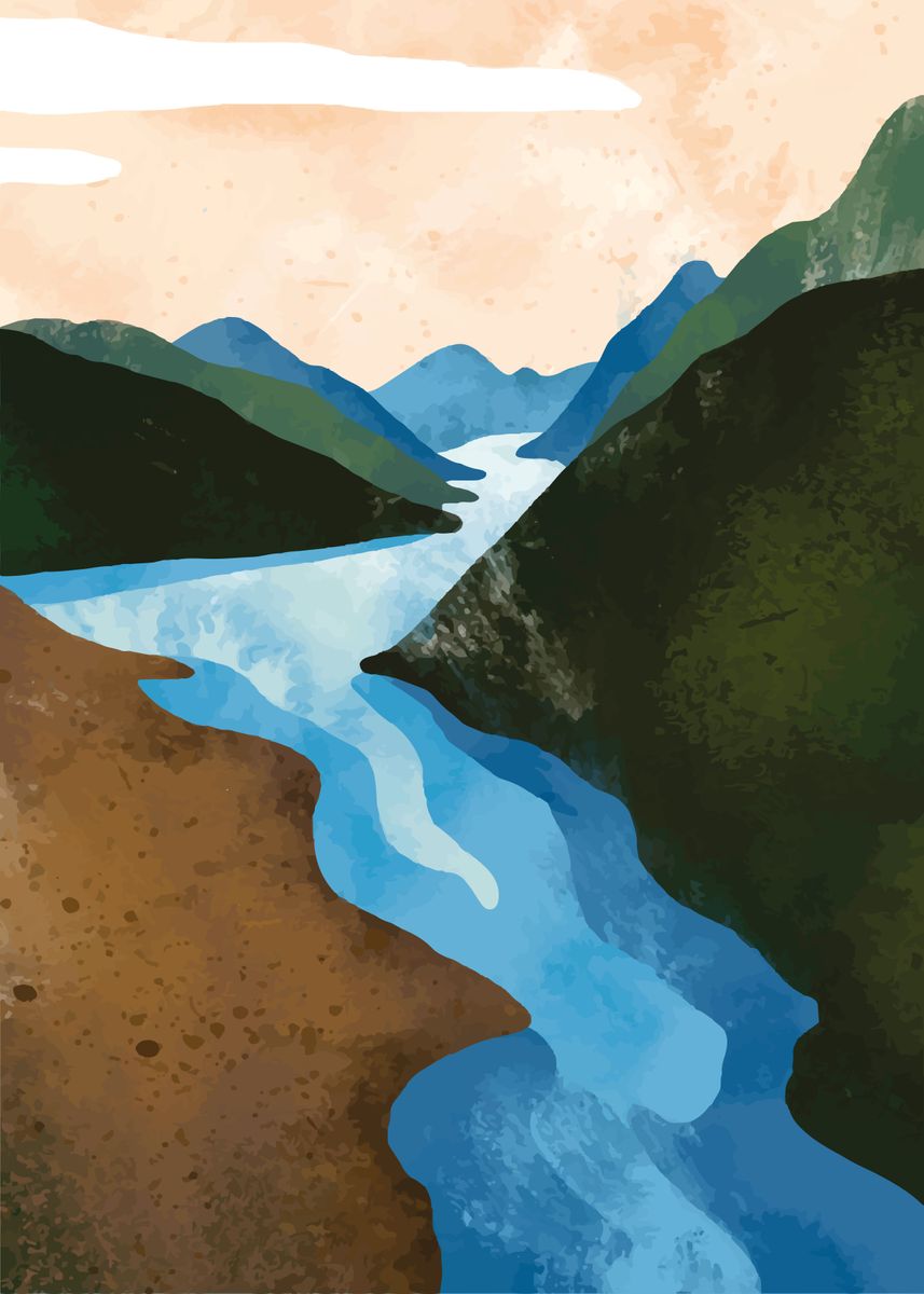 'Abstract of Nature ' Poster, picture, metal print, paint by Kamelyon ...