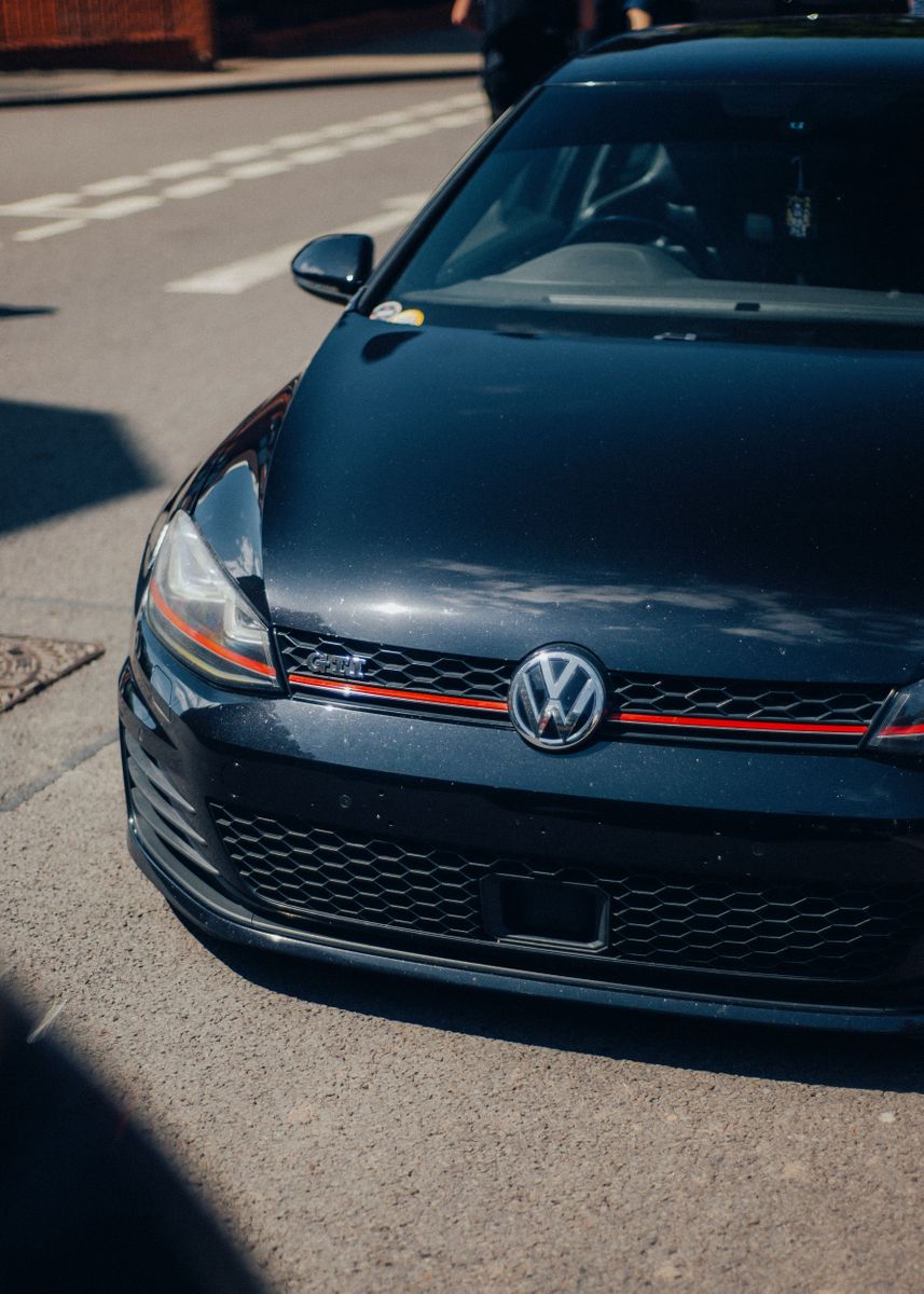 'VW Golf GTI Lowered' Poster, picture, metal print, paint by RDG Photos ...