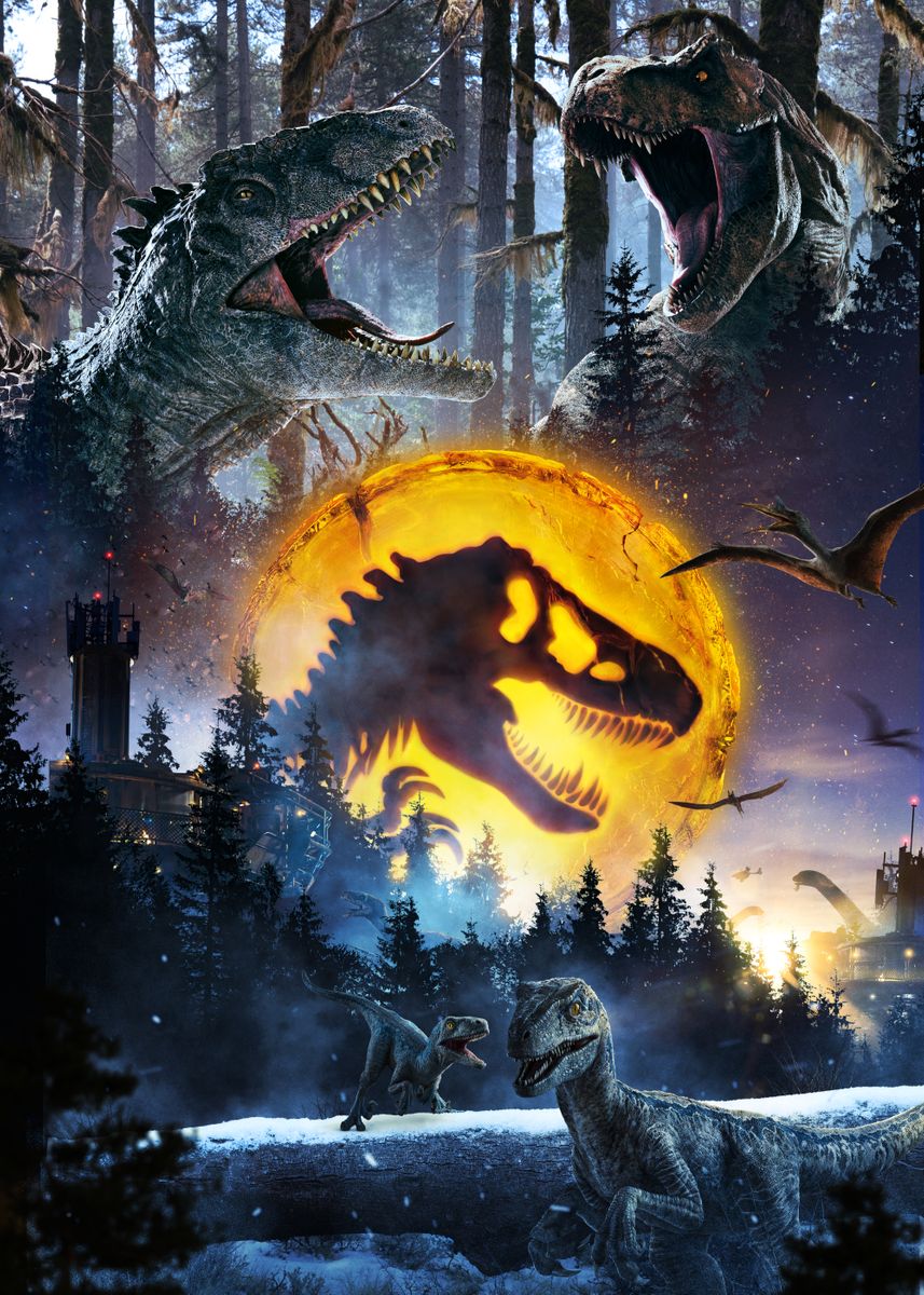 'Night Run' Poster, picture, metal print, paint by Jurassic World ...