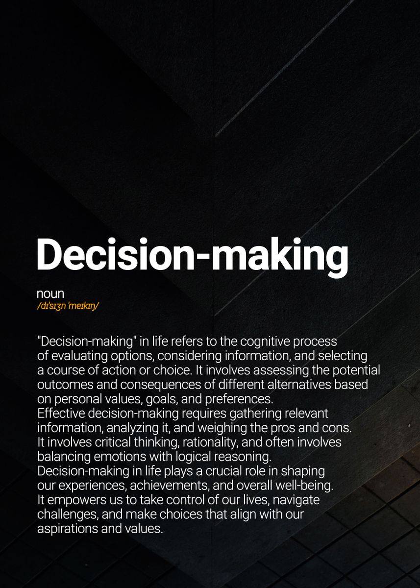 'Decision Making' Poster, picture, metal print, paint by Mr Penguin ...