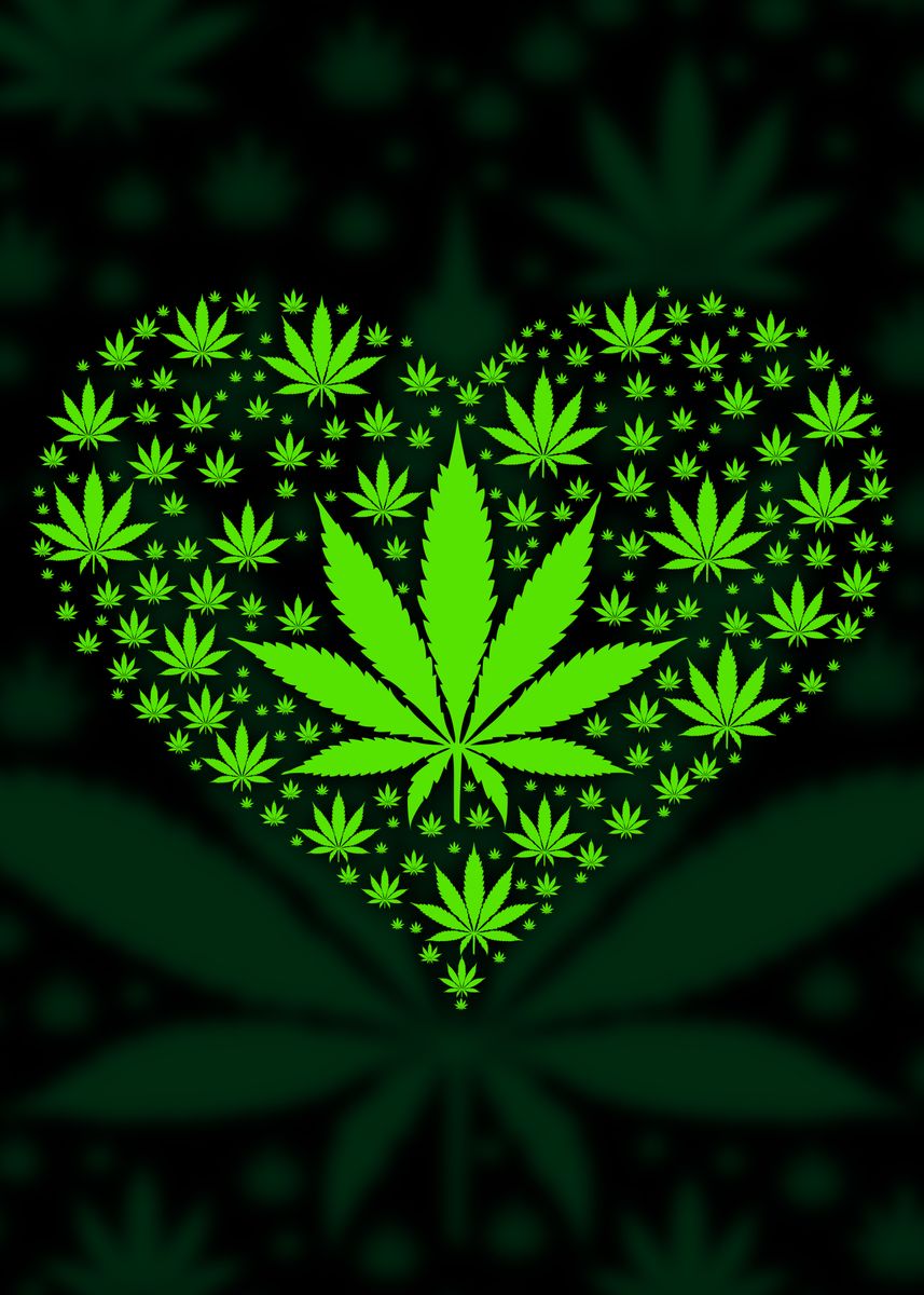'Weed Love' Poster by HEJK81 | Displate