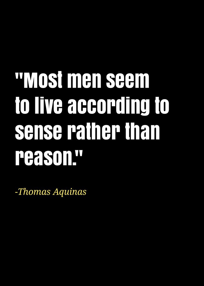 'Thomas Aquinas quotes ' Poster by pus meong | Displate