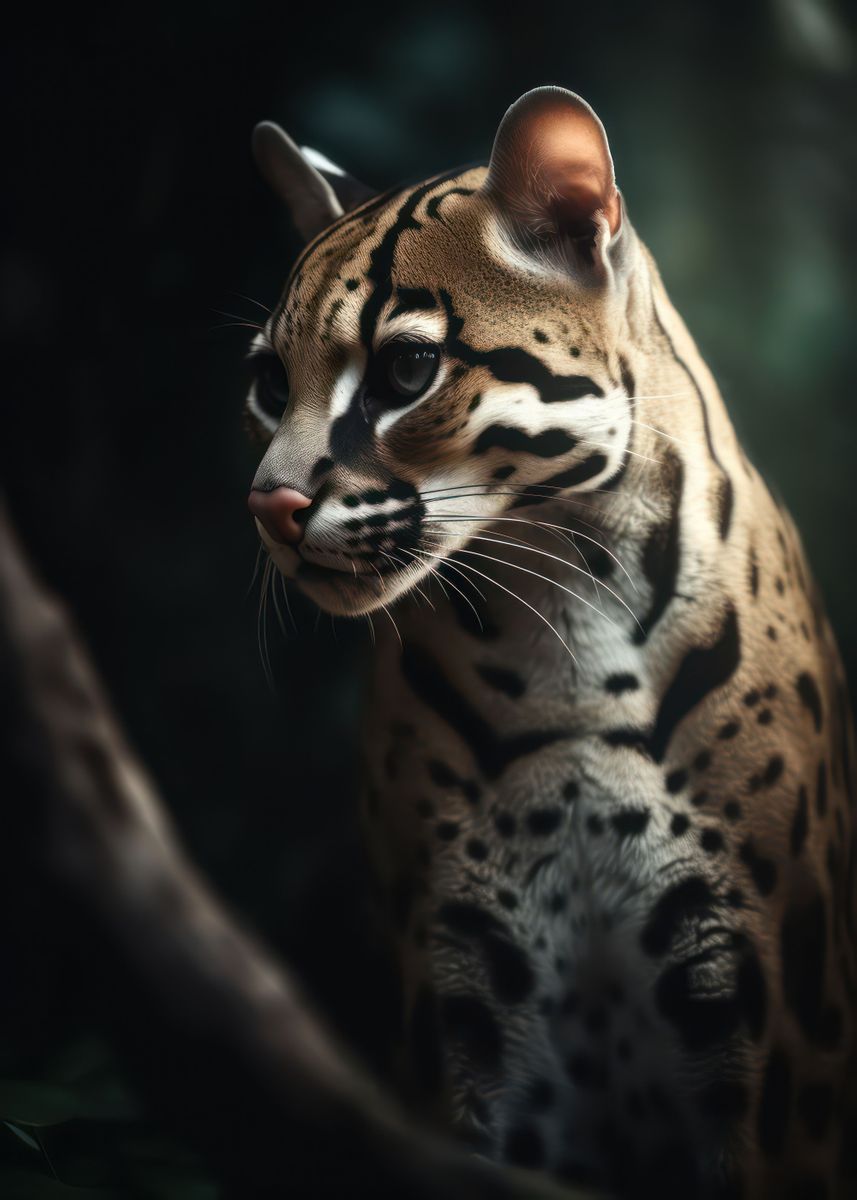 'Sleek ocelot' Poster by Zooscape Wildlife | Displate