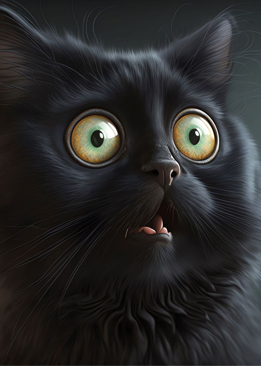 'Cat' Poster by TrexNa | Displate