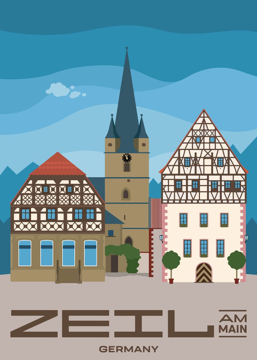 'Travel to zeil' Poster, picture, metal print, paint by Leonardo ...