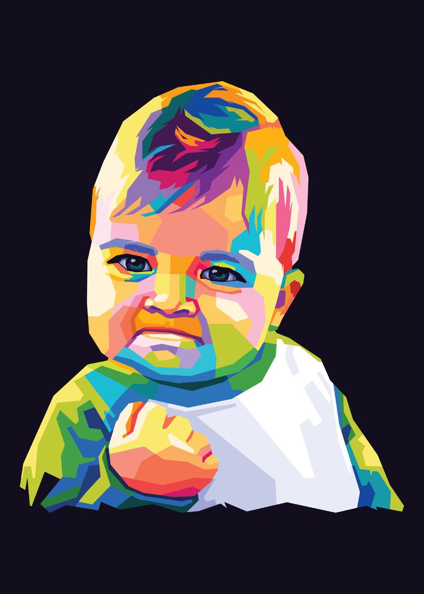 'Kid Yess Meme Pop Art' Poster, picture, metal print, paint by Anthony ...