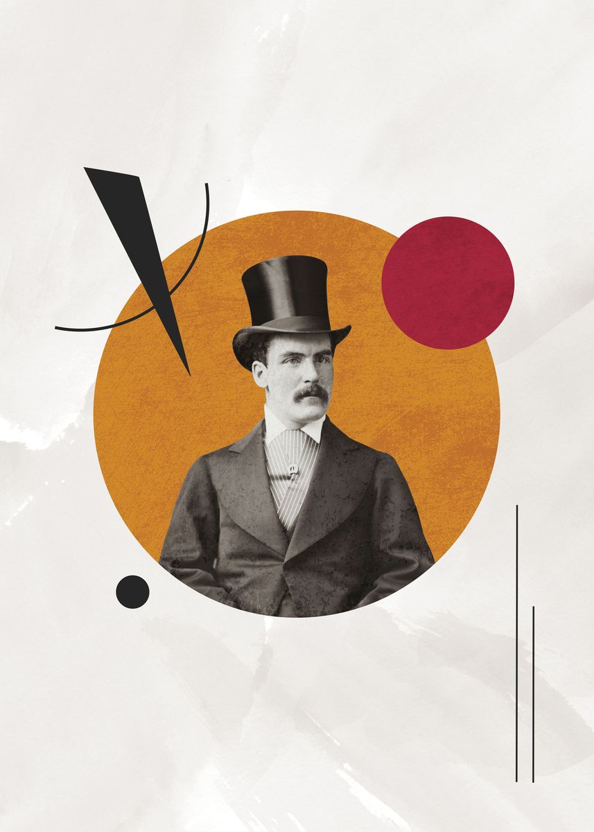 'Geometric Gentleman' Poster by Cool Worker | Displate