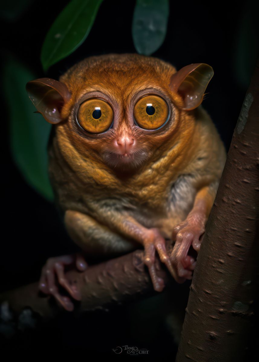 'Rare tarsier' Poster by Zooscape Wildlife | Displate