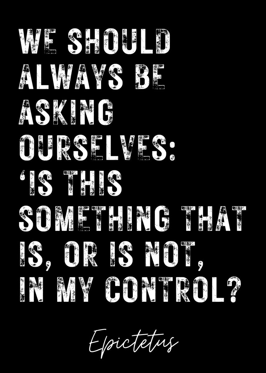 'Epictetus' Poster, picture, metal print, paint by Yess | Displate