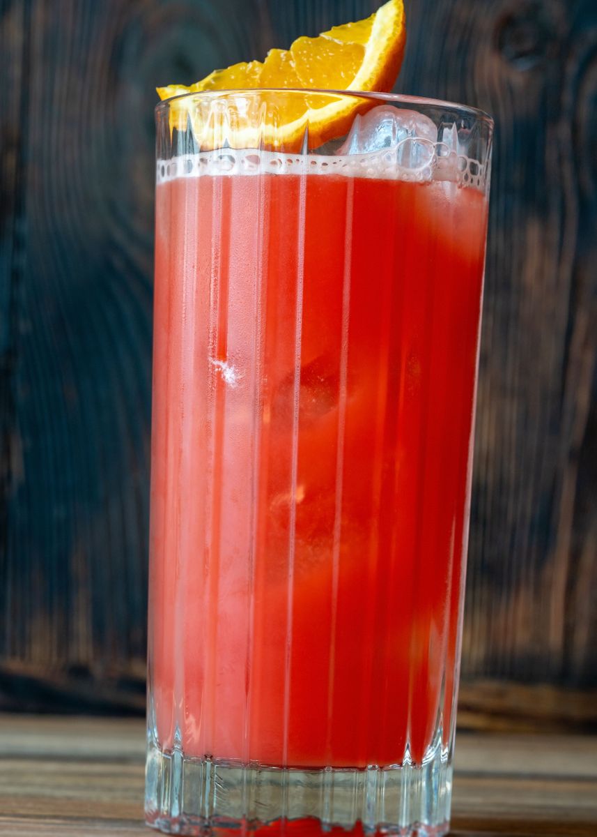 'Glass of Garibaldi' Poster by Oleksandr Prokopenko | Displate