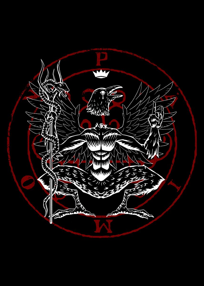 'PAIMON v2' Poster, picture, metal print, paint by Dalibor Novak | Displate