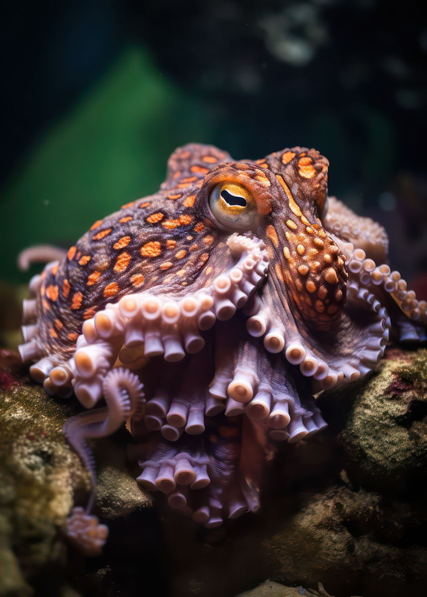 'Adaptable octopus' Poster, picture, metal print, paint by Zooscape ...