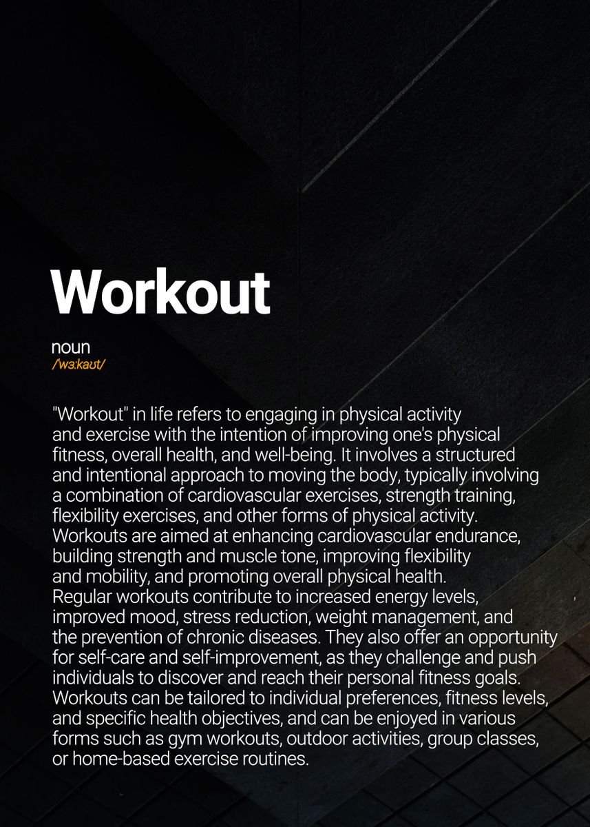 'Workout' Poster, picture, metal print, paint by Mr Penguin | Displate