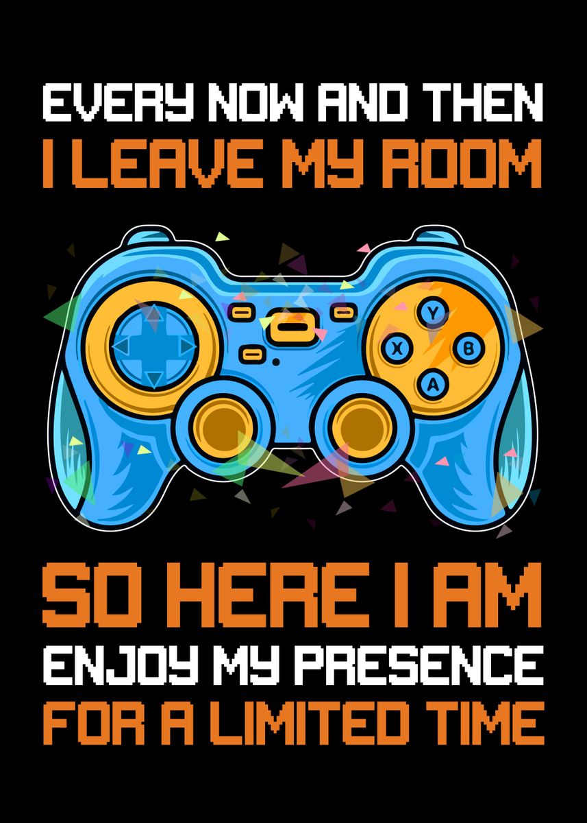 'Gamer Video Game Lover' Poster, picture, metal print, paint by KING ...
