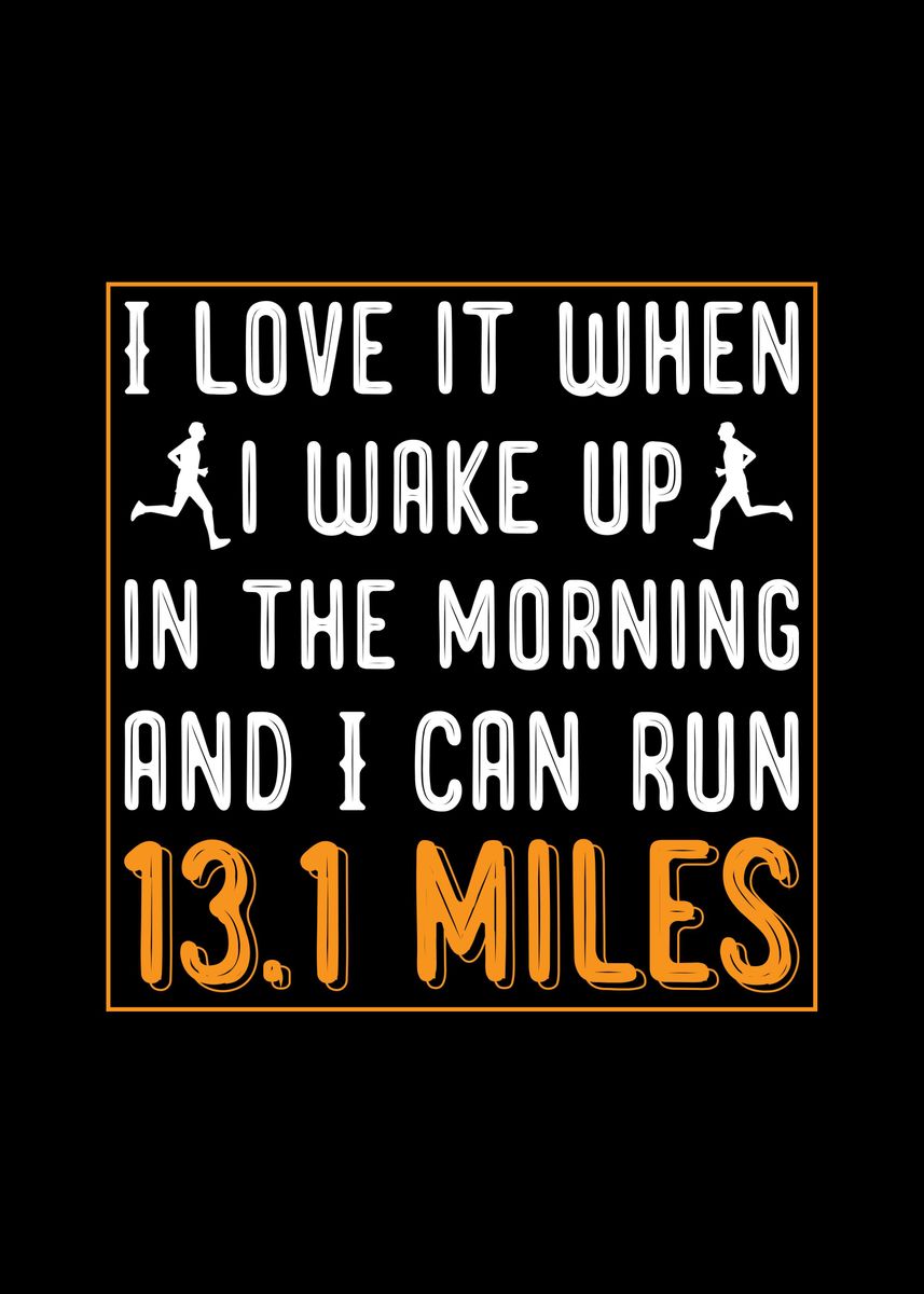 'Half Marathon' Poster, picture, metal print, paint by Sebastian ...