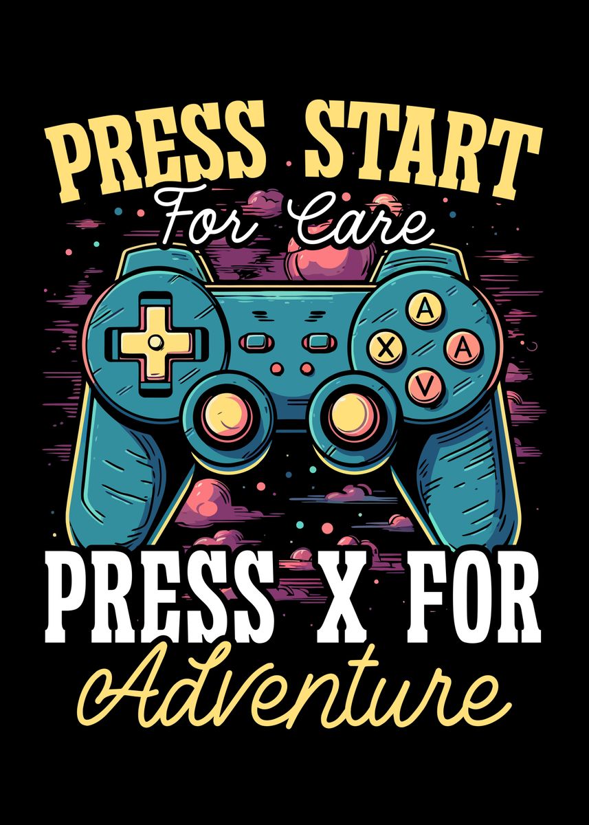 'Gamer Nurse Video Game' Poster, picture, metal print, paint by NAO ...