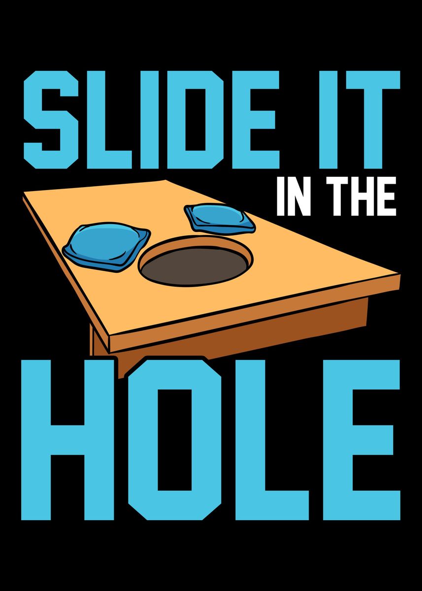 'Funny Cornhole Corn Hole' Poster by AestheticAlex | Displate