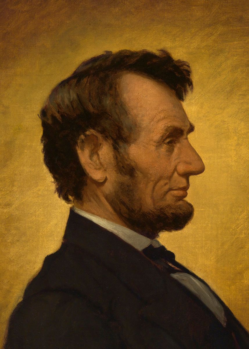 'Abraham Lincoln ' Poster, picture, metal print, paint by Sloka | Displate