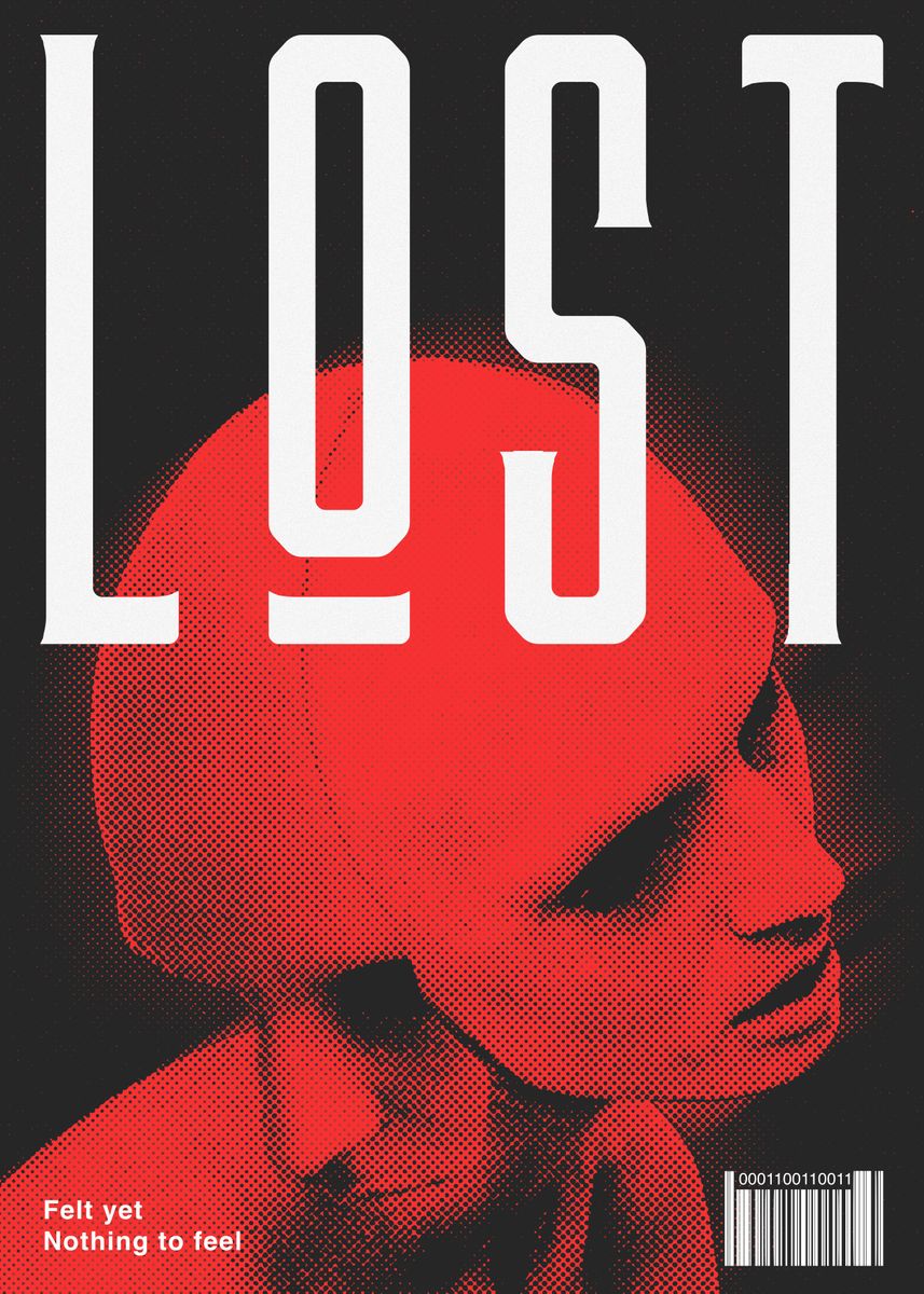 'LOST' Poster, picture, metal print, paint by Simpliffy | Displate