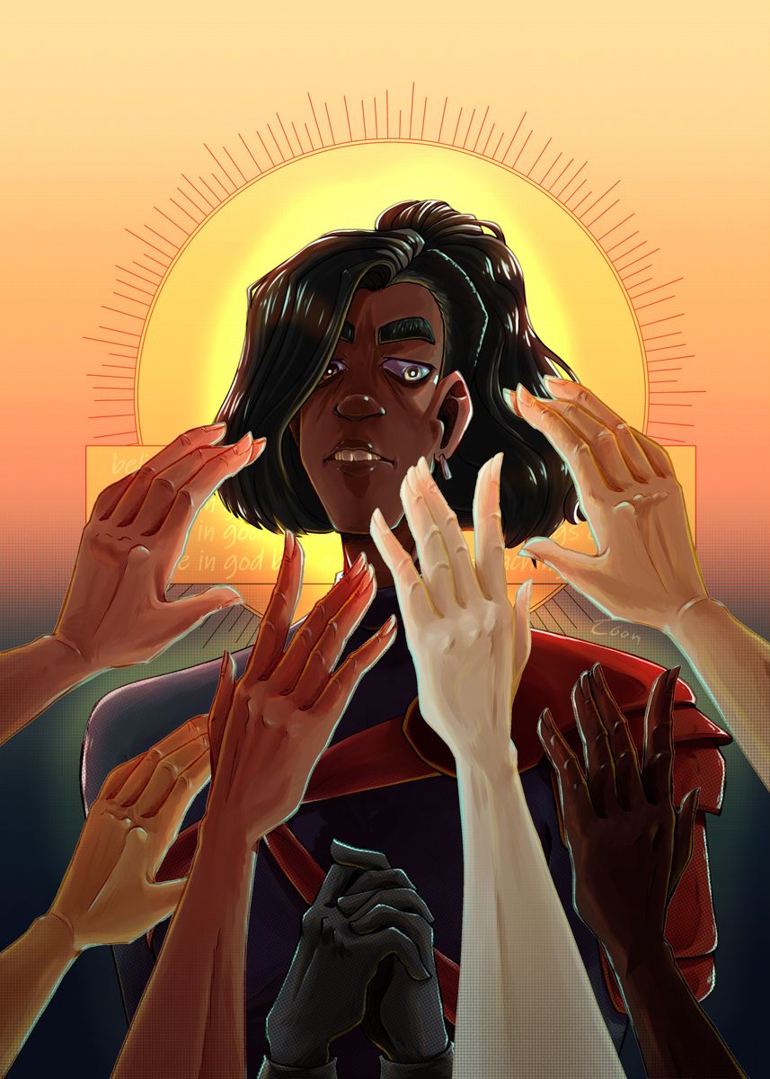 'Man Made God' Poster by Toon | Displate
