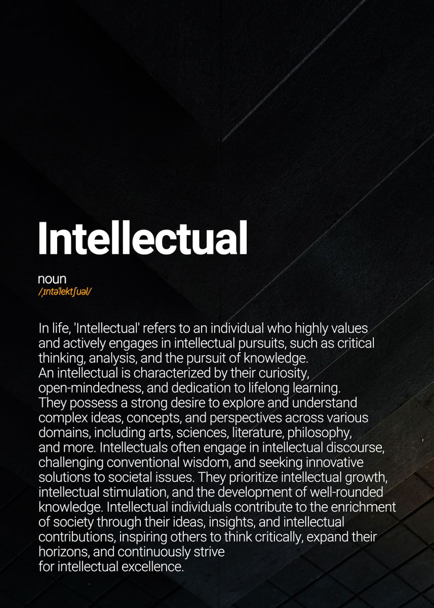 'Intellectual' Poster, picture, metal print, paint by Mr Penguin | Displate