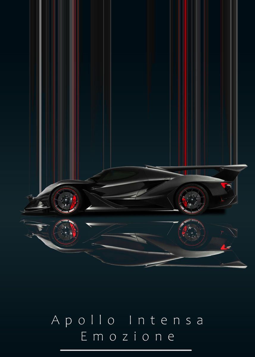 'Apollo IE Race Car Poster ' Poster, picture, metal print, paint by ...