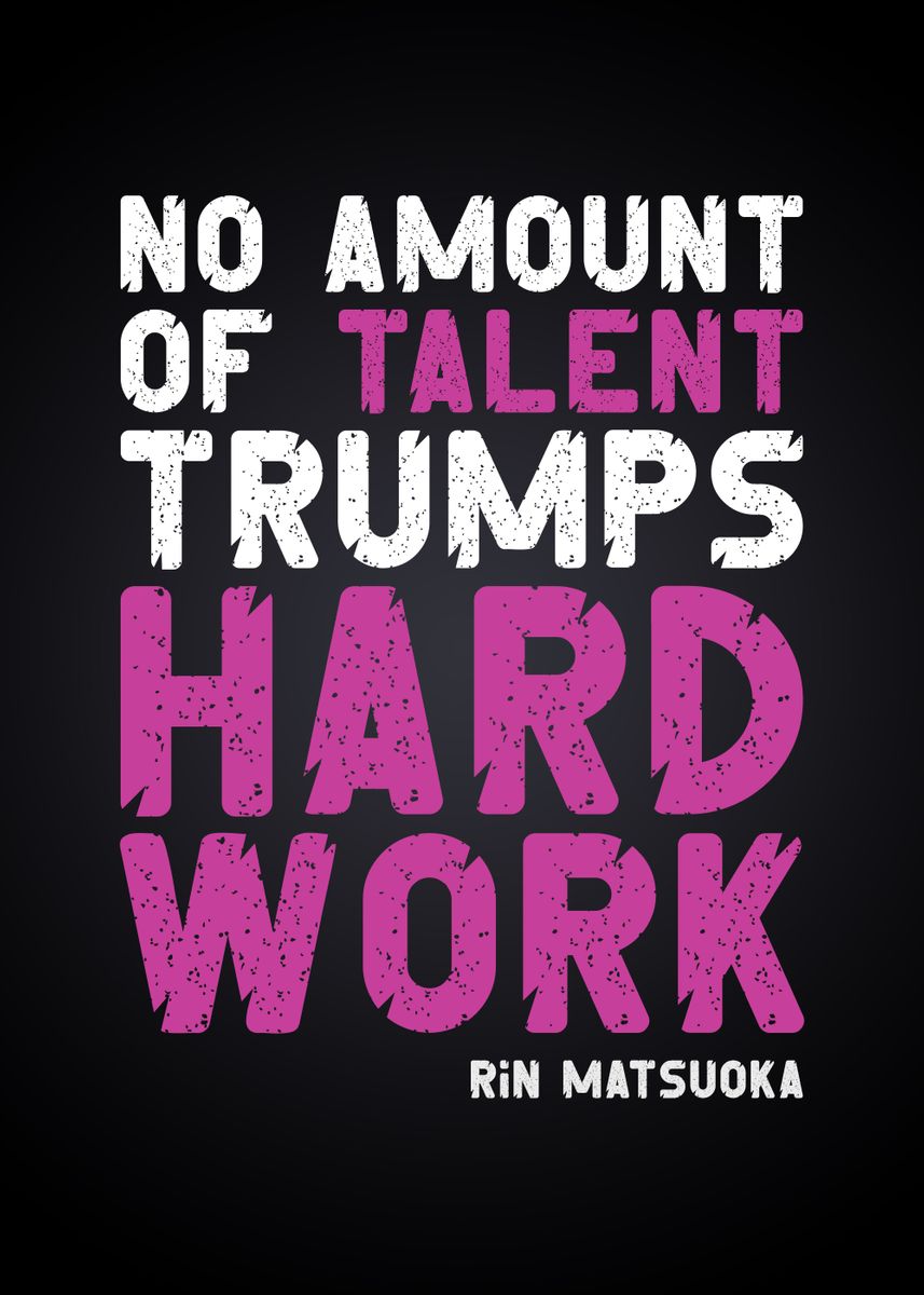 'Hard work' Poster, picture, metal print, paint by Faissal Thomas ...