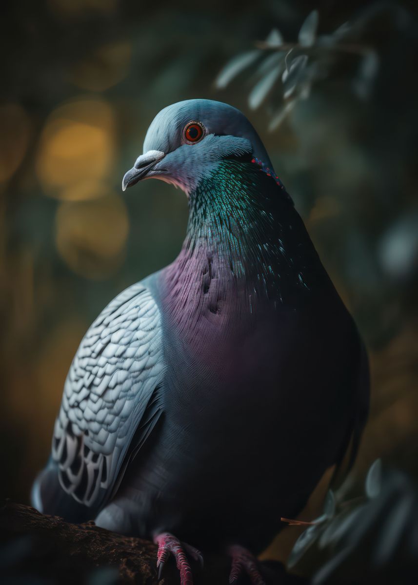'Beautiful pigeon' Poster, picture, metal print, paint by Zooscape ...