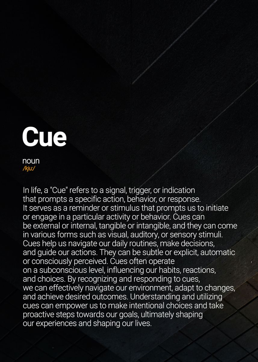 'Cue' Poster, picture, metal print, paint by Mr Penguin | Displate