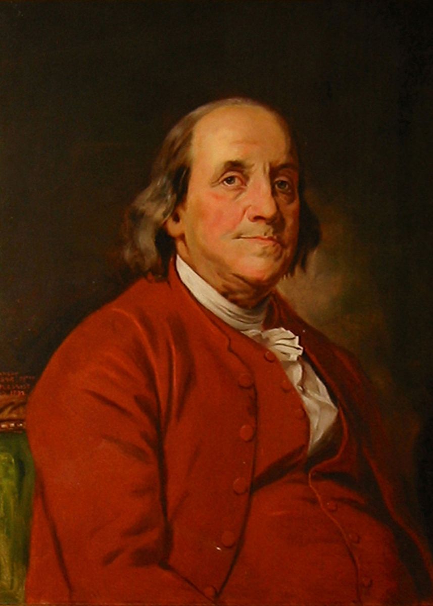 'Benjamin Franklin' Poster, picture, metal print, paint by Sloka | Displate