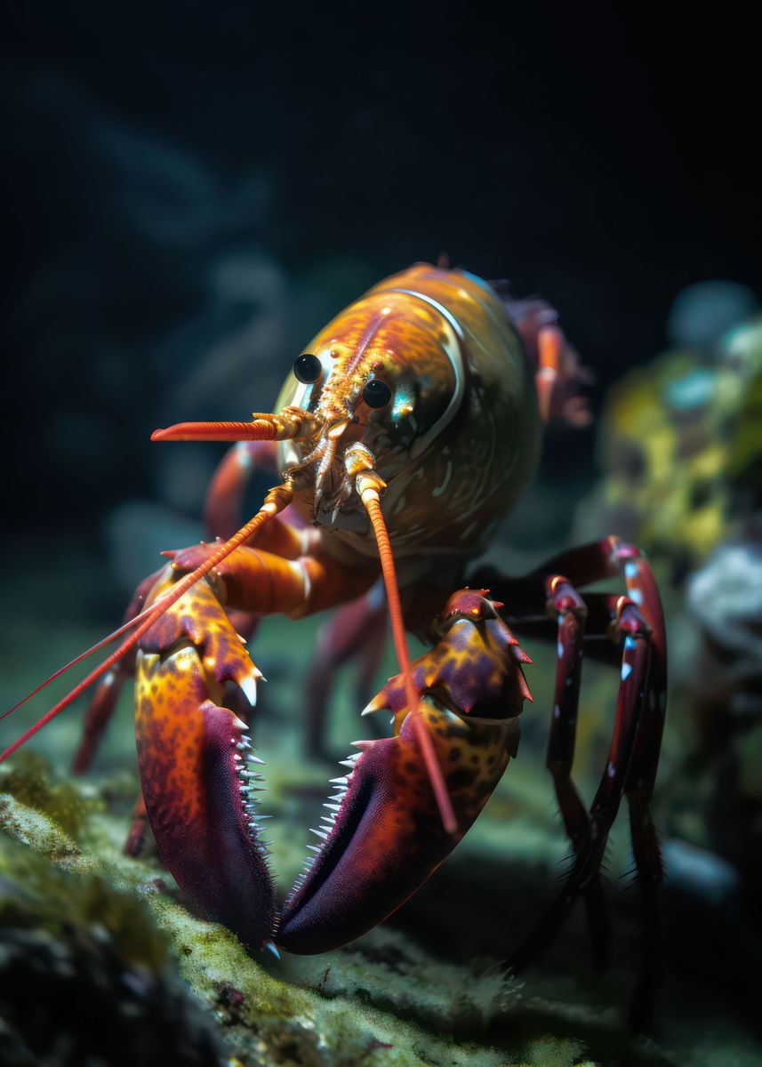 'Scrumptious lobster' Poster by Zooscape Wildlife | Displate