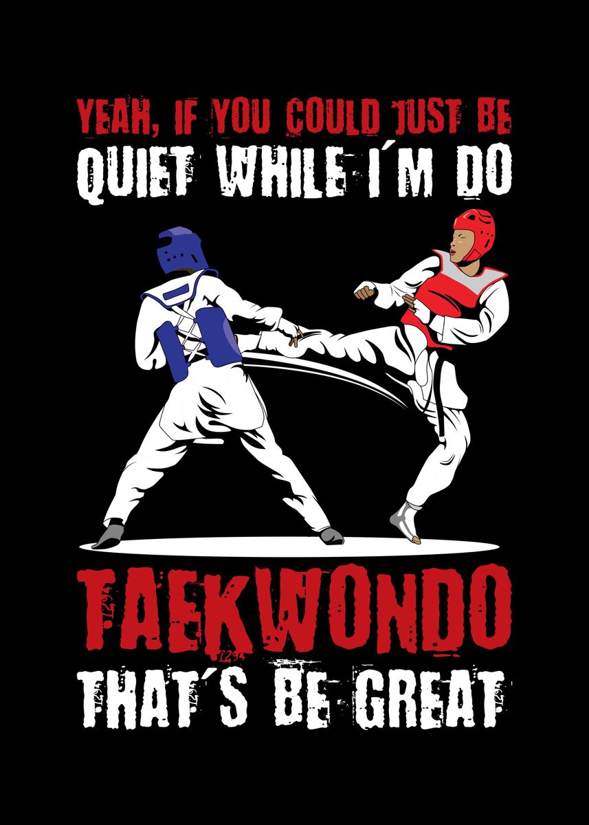'Taekwondo' Poster, picture, metal print, paint by Sebastian Wünsche ...
