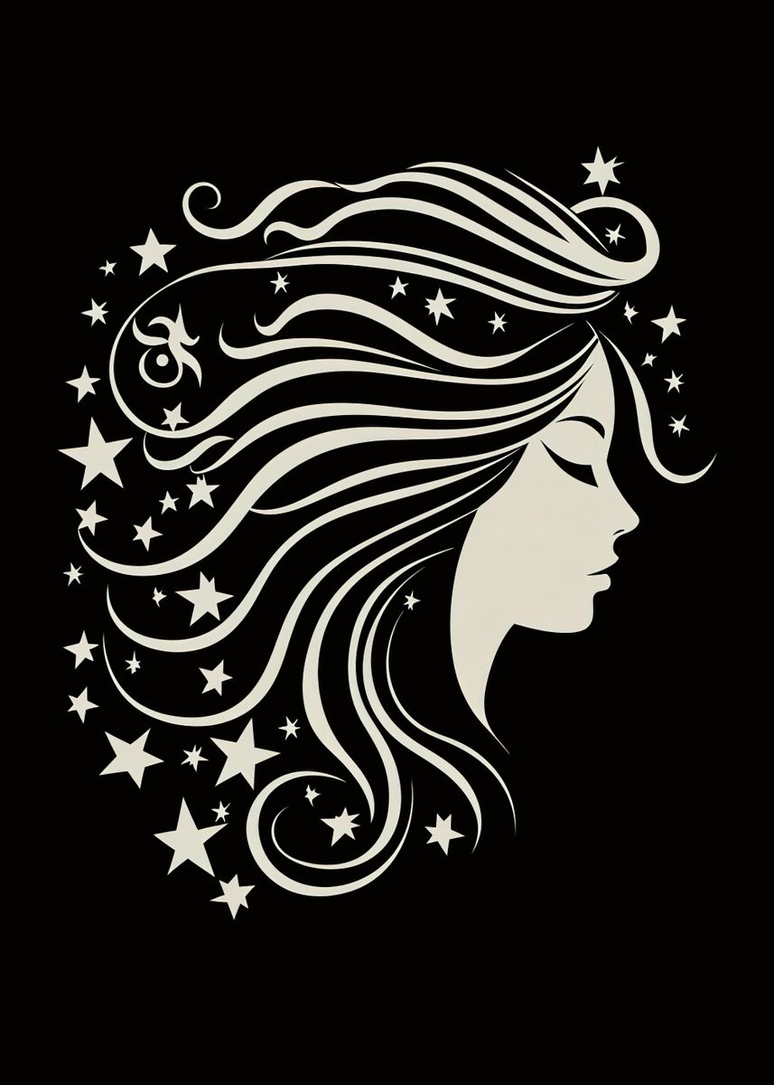 'Virgo astrology' Poster, picture, metal print, paint by Anime Is My ...