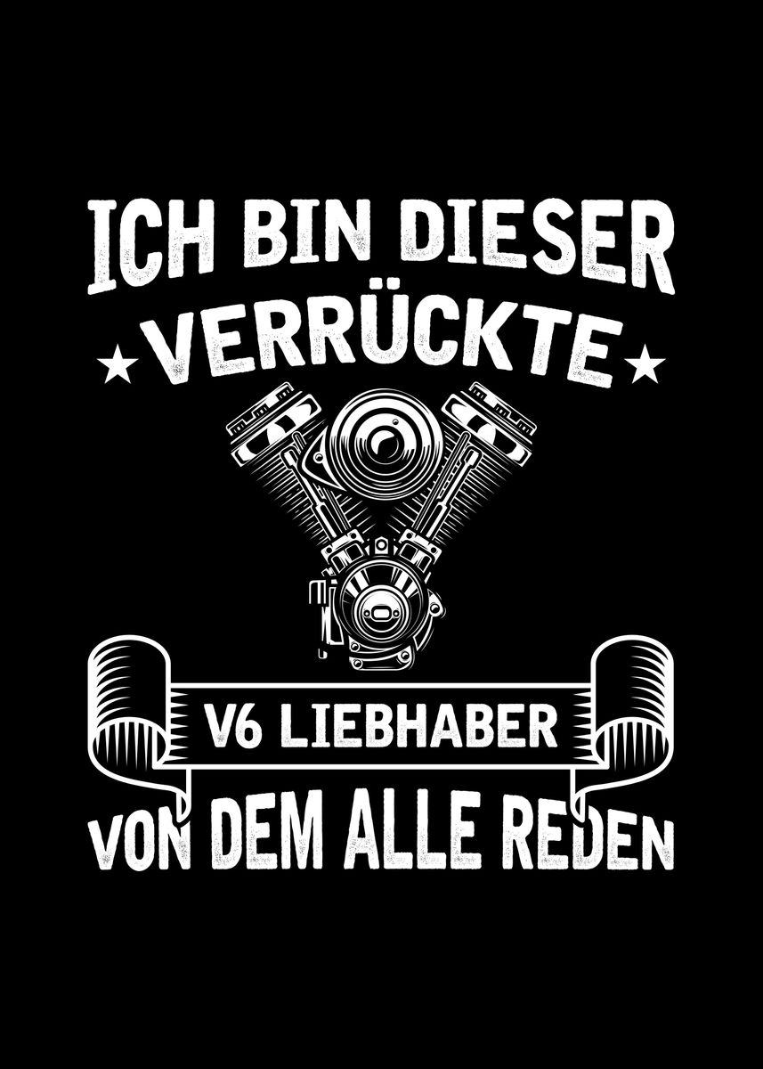 'Tuner Tuning German V6' Poster, picture, metal print, paint by ...