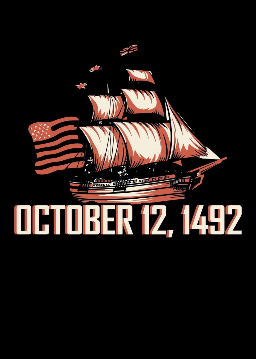 'Christopher Columbus' Poster, picture, metal print, paint by NAO ...