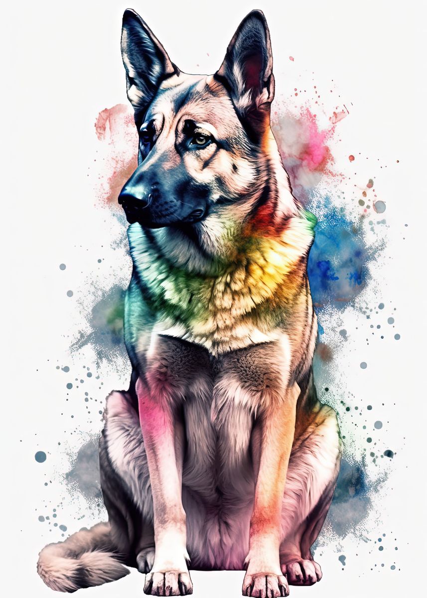 'German Shepherd' Poster by BestPrints | Displate