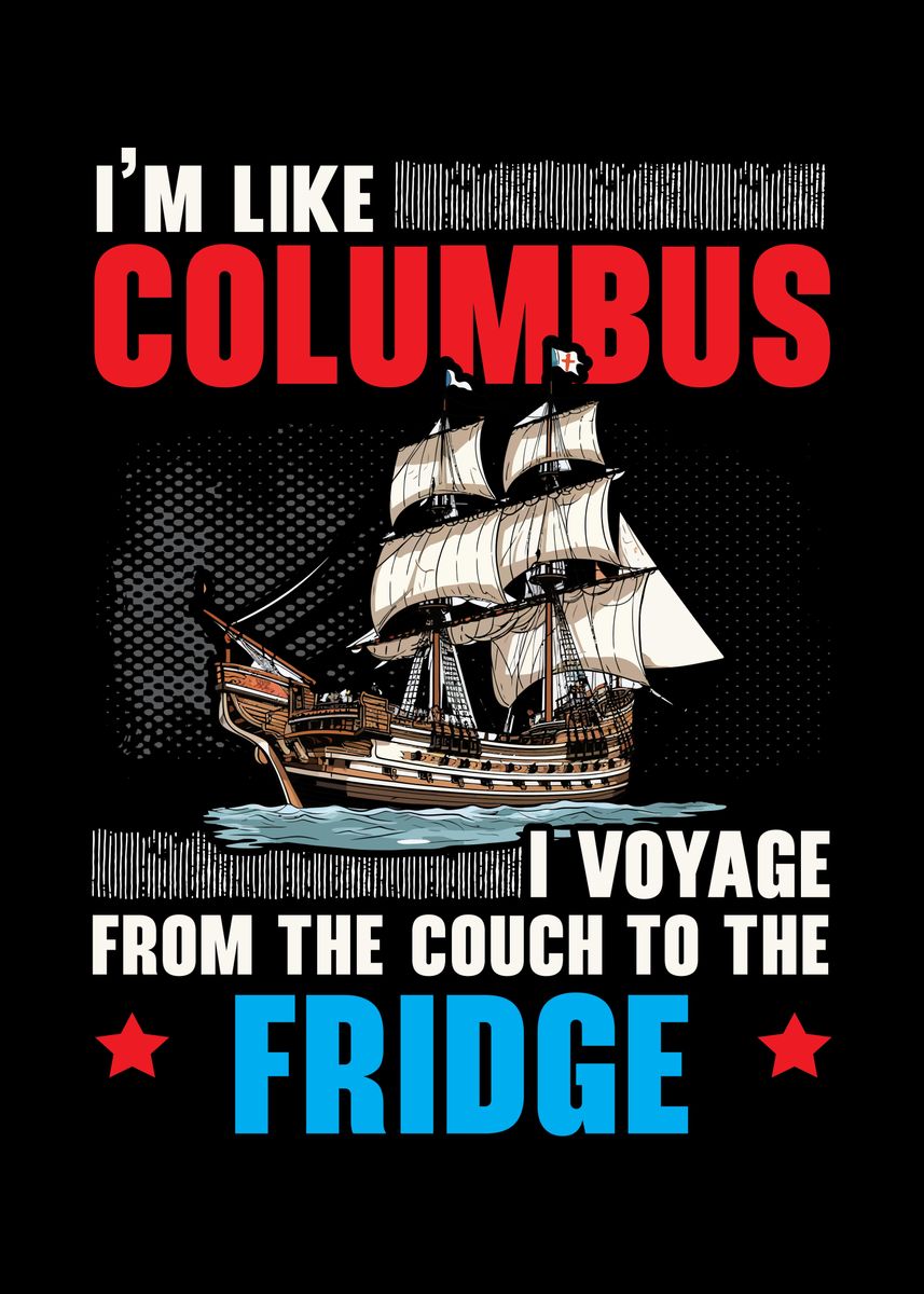 'Christopher Columbus' Poster, picture, metal print, paint by NAO ...