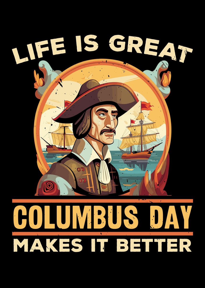 'Christopher Columbus' Poster, picture, metal print, paint by NAO ...