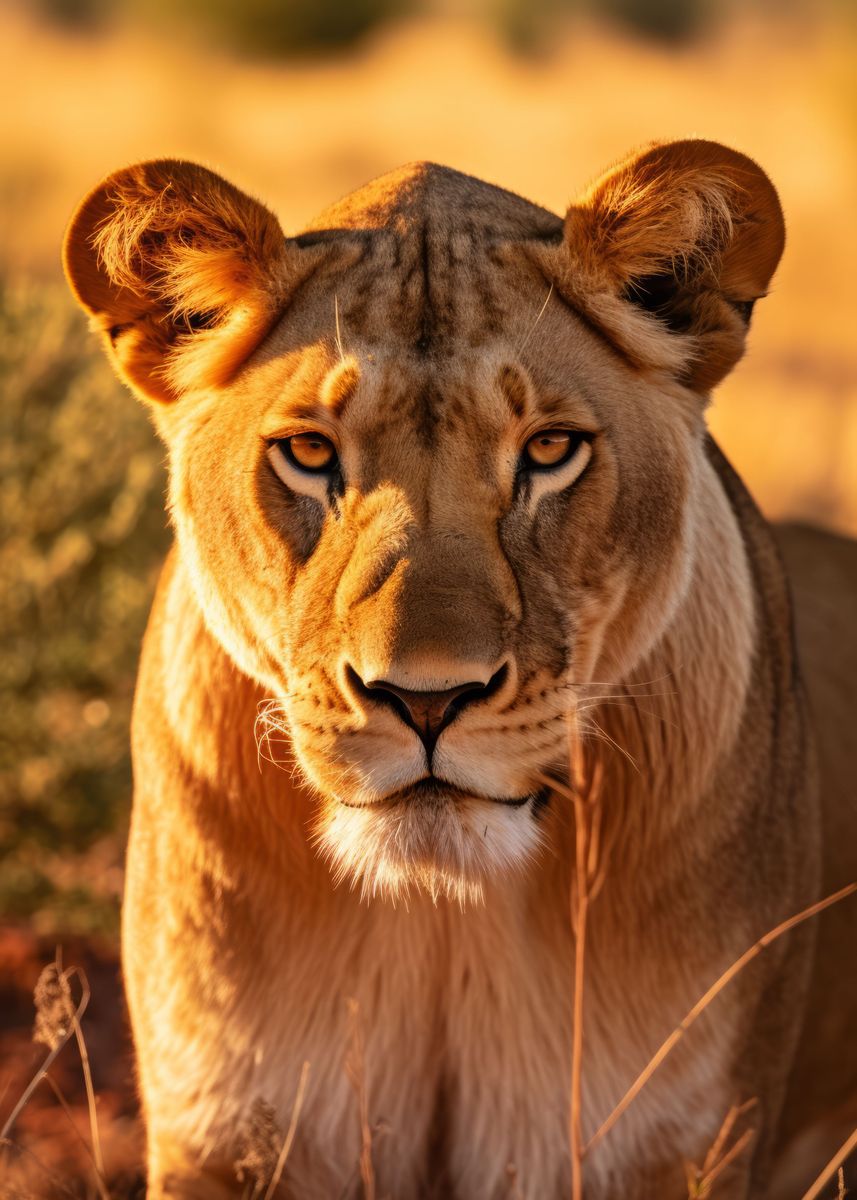 'Lioness Wildlife Photo' Poster, picture, metal print, paint by Five ...