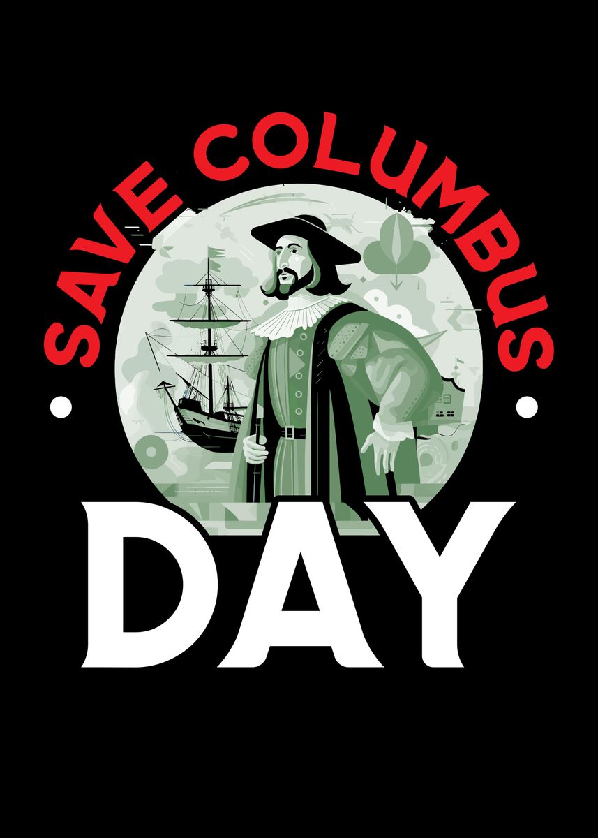 'Christopher Columbus' Poster, picture, metal print, paint by NAO ...