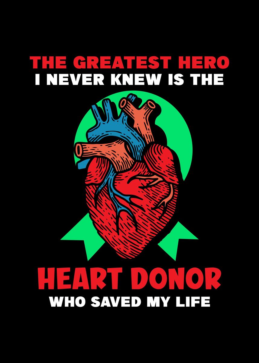 'Heart Transplant Survivor' Poster, picture, metal print, paint by ...